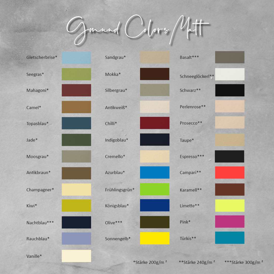 Papier Gmund Colors Matt | Büttenpapier
